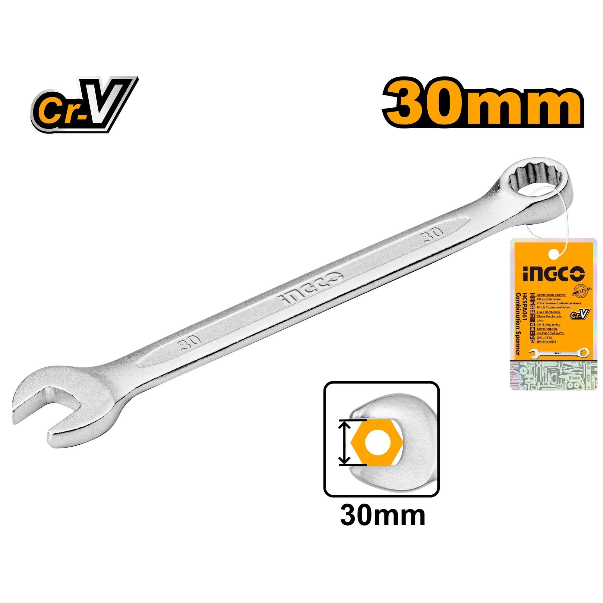 INGCO Combination spanner Size:30mm - VOH SUPPLIERS