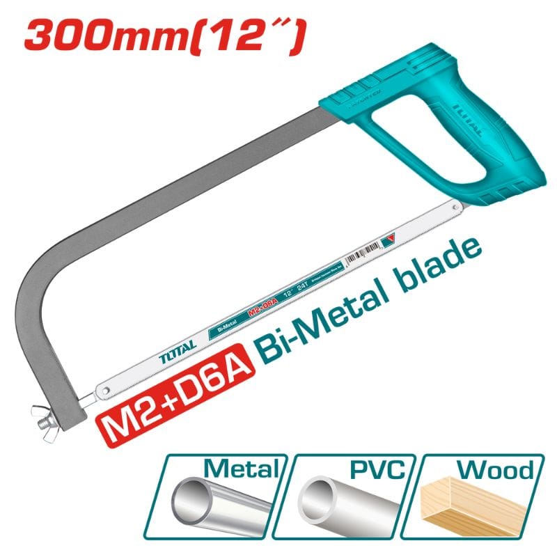 Total Hacksaw frame Size:300mm/12" - VOH SUPPLIERS